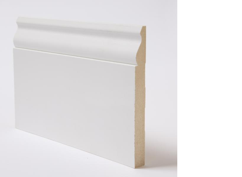 ZOCALO BLANCO MDF "9551" - 14mm X 132,55mm X 3.66M - Multiplacas
